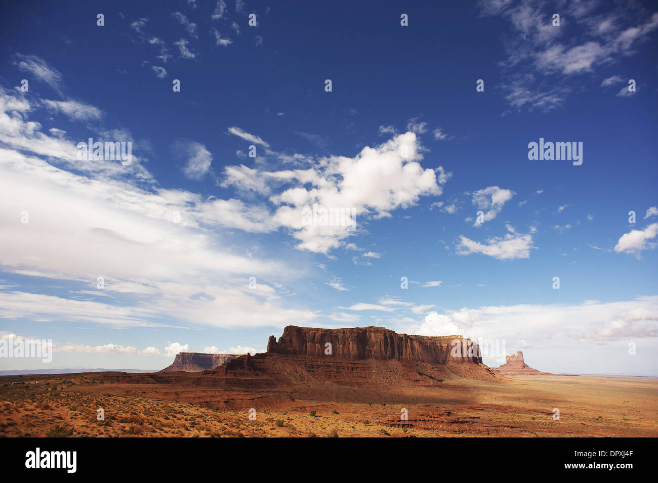 Arizona Valley Panorama. Monuments Valley Landscape. United States ...