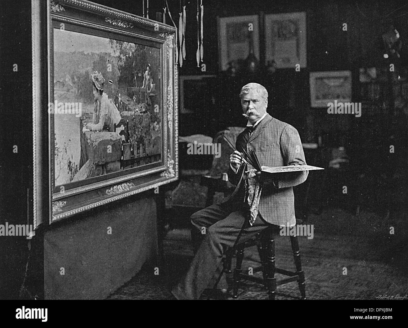 MARCUS STONE AT WORK Stock Photo - Alamy