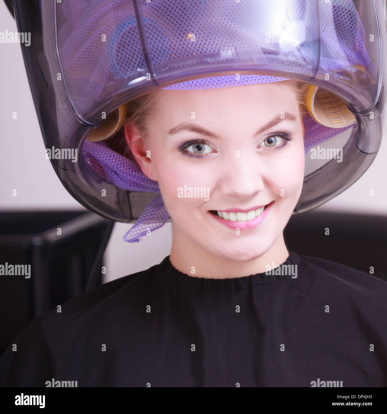 Hair net curlers hi-res stock photography and images - Alamy
