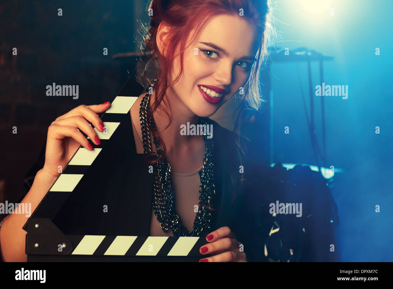 Beautiful young woman director hi-res stock photography and images - Alamy