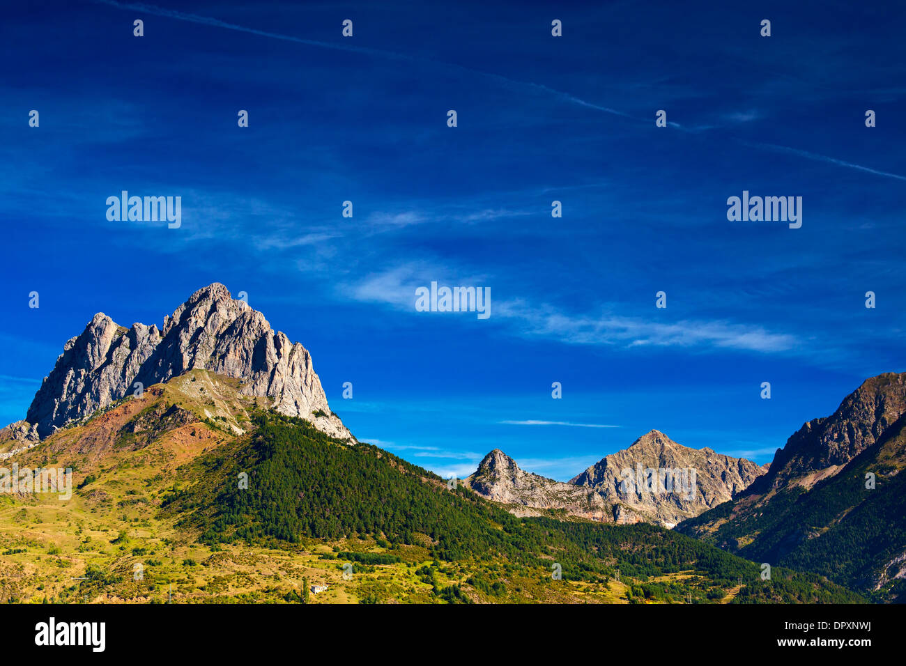 Pyrenees mountains summer landscape Stock Photo - Alamy