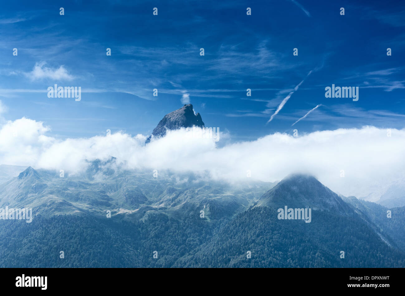 Pyrenees mountains summer landscape Stock Photo - Alamy