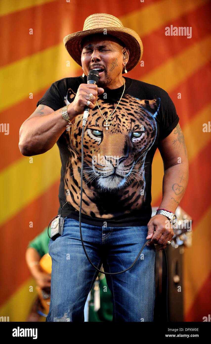 May 03, 2009 - New Orleans, Louisiana, USA - Singer AARON NEVILLE of ...