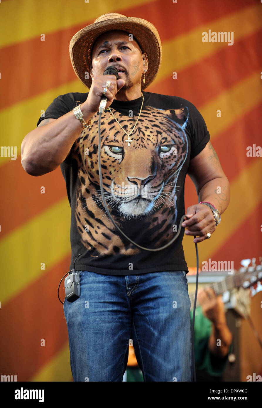 May 03, 2009 - New Orleans, Louisiana, USA - Singer AARON NEVILLE of ...