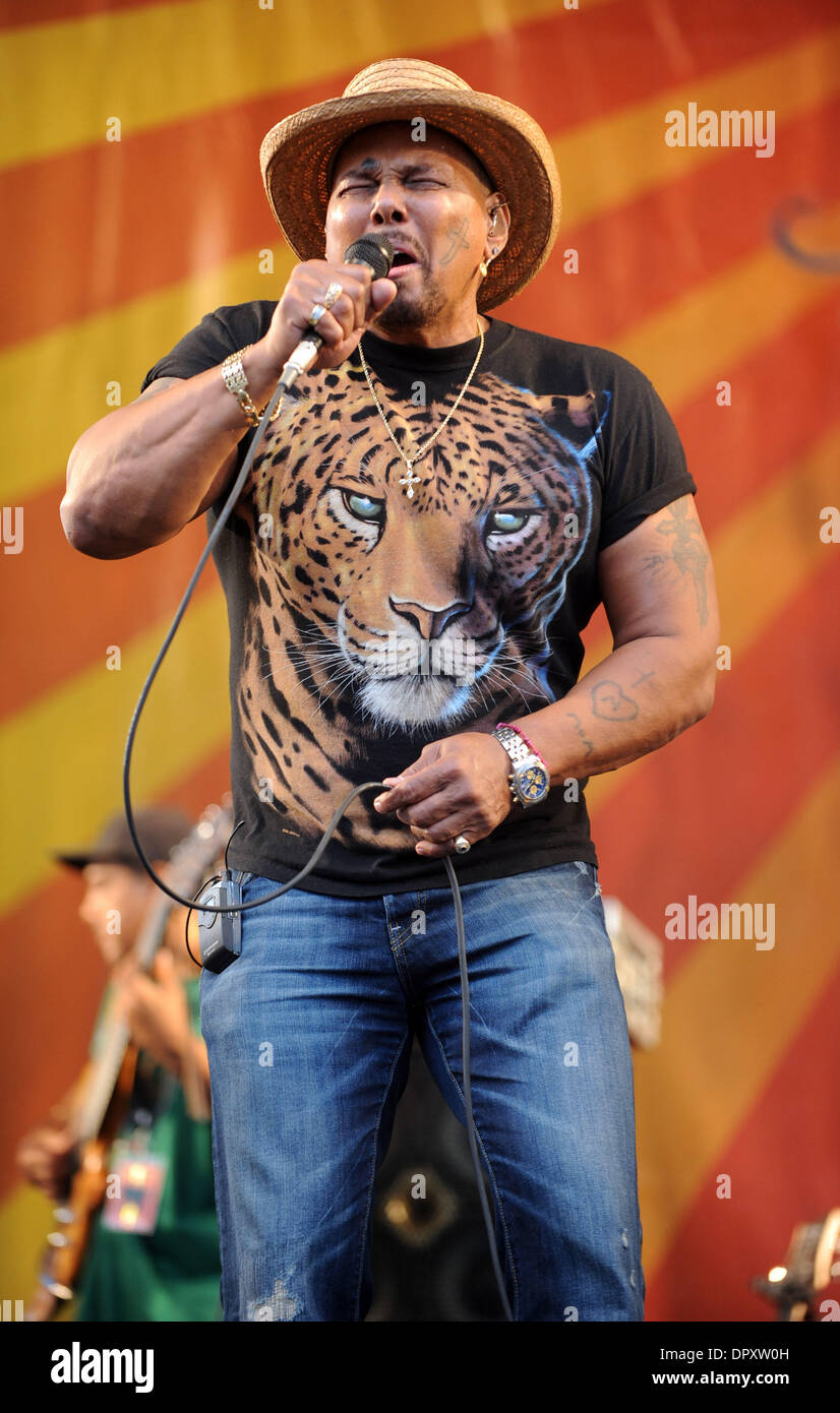 May 03, 2009 - New Orleans, Louisiana, USA - Singer AARON NEVILLE of ...