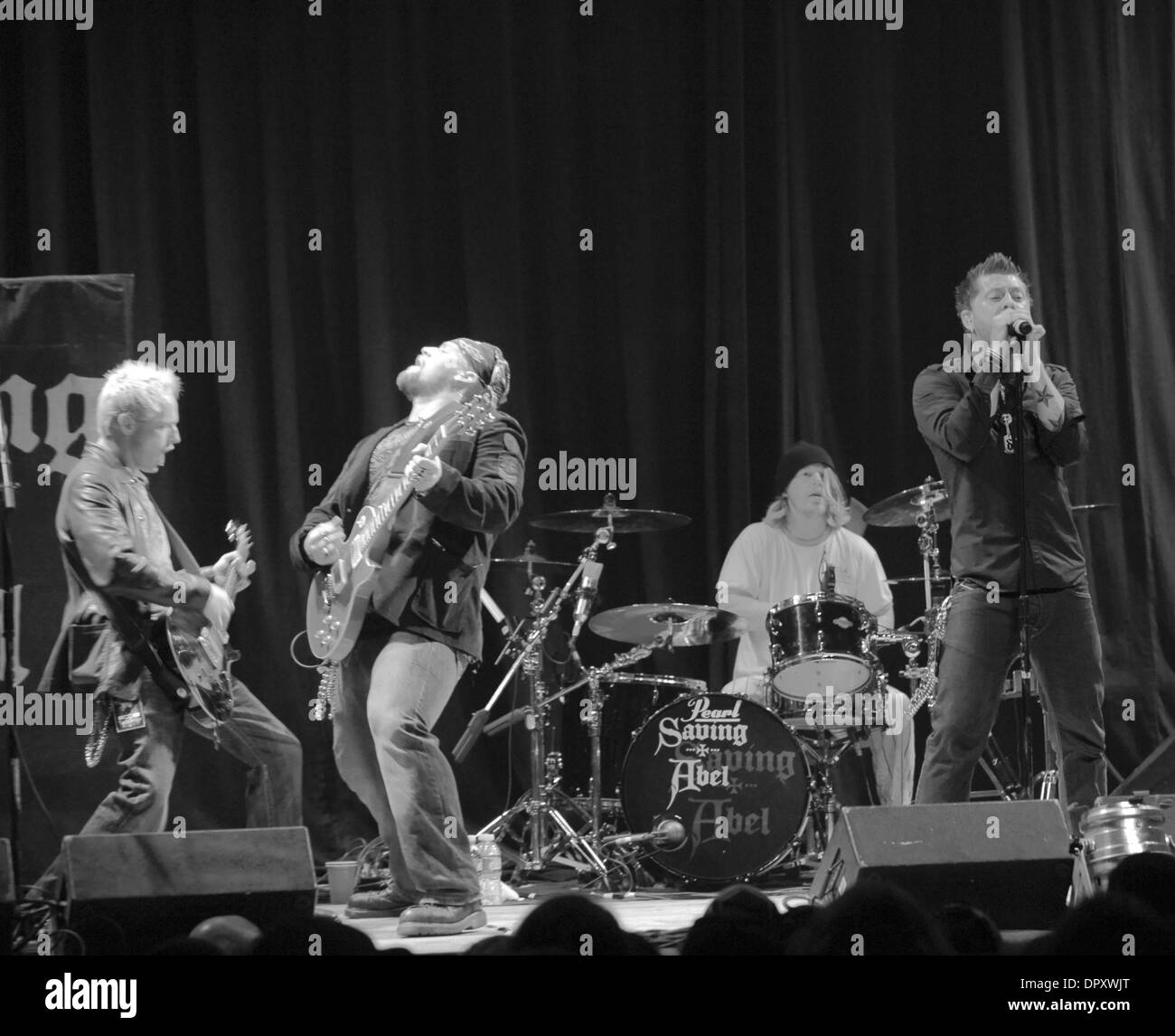 Live house band Black and White Stock Photos & Images - Alamy
