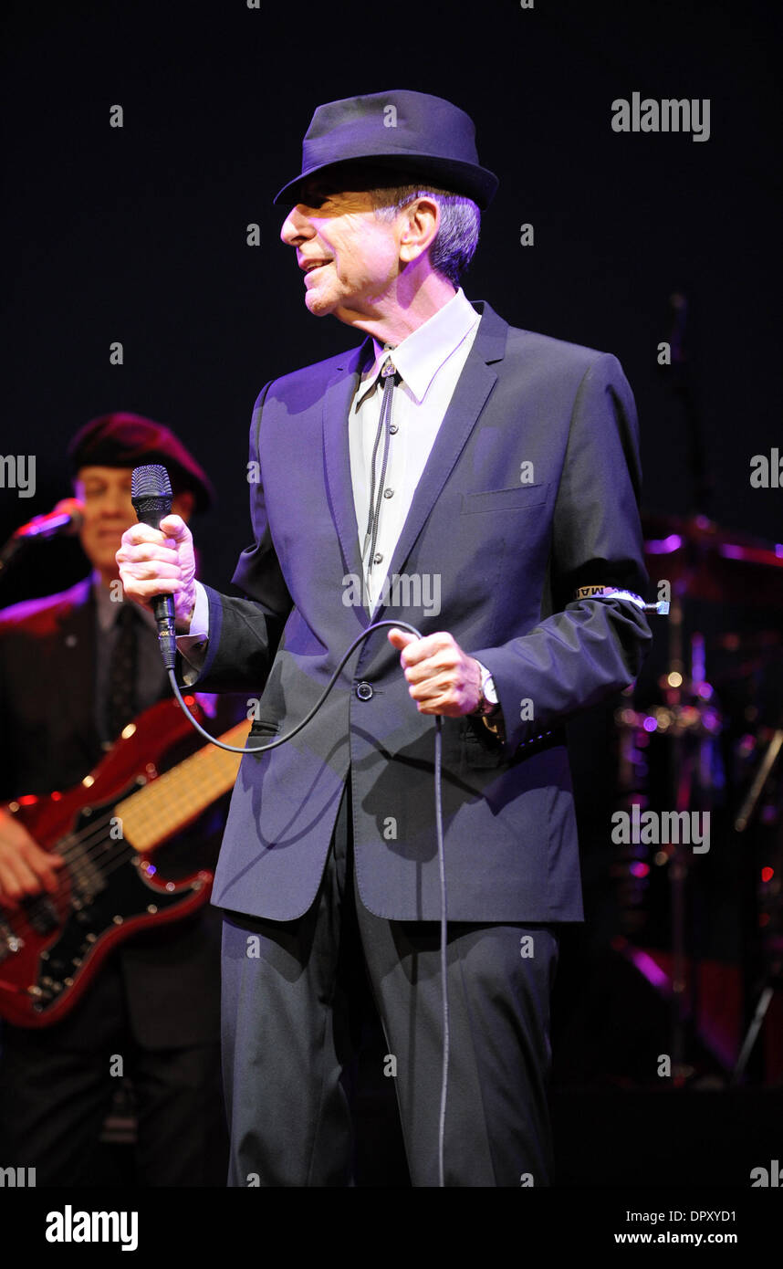 Apr 17, 2009 - Indio, California, USA - Singer LEONARD COHEN performs ...