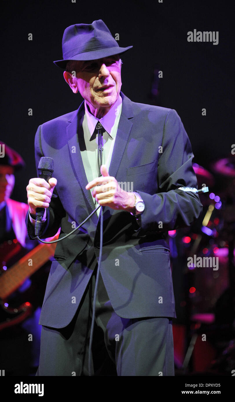 Apr 17, 2009 - Indio, California, USA - Singer LEONARD COHEN performs ...