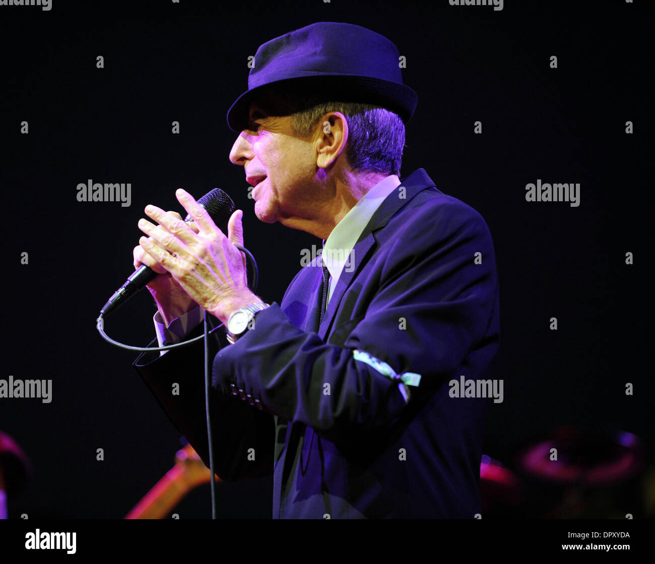 Apr 17, 2009 - Indio, California, USA - Singer LEONARD COHEN performs ...