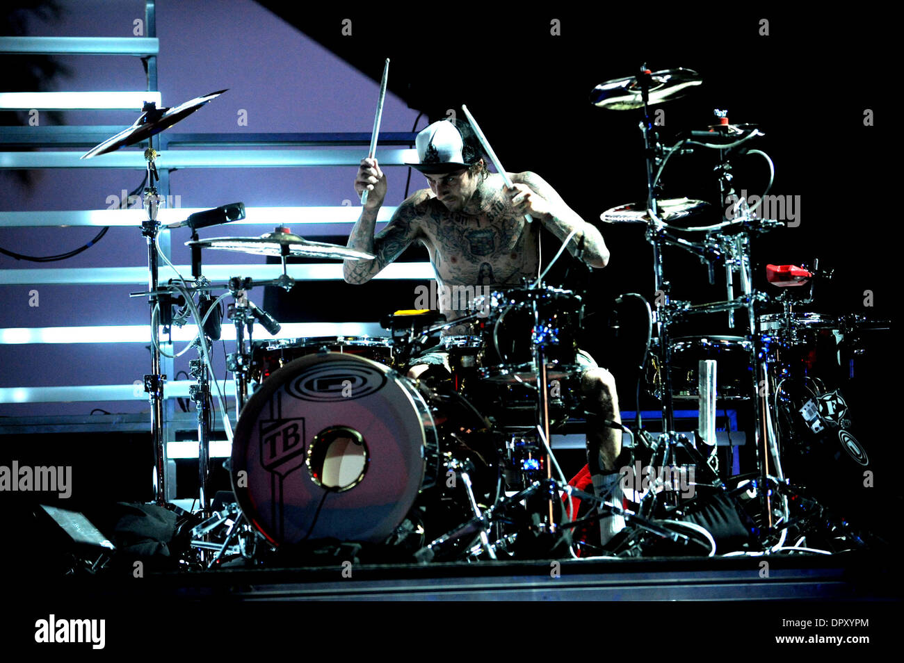 Travis barker drummer hi-res stock photography and images - Alamy