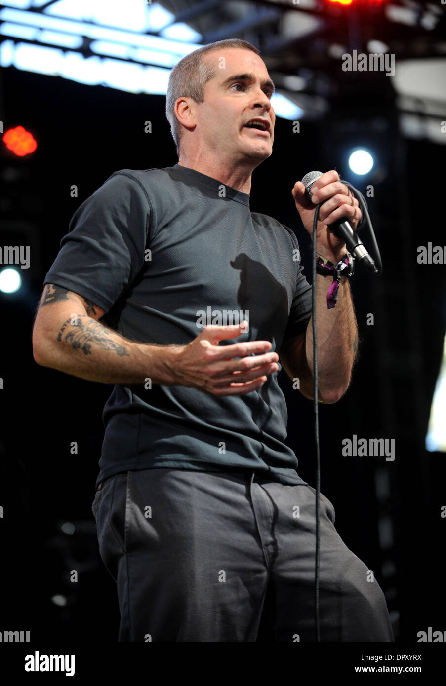 Apr 18, 2009 - Indio, California, USA - Singer HENRY ROLLINS performs ...