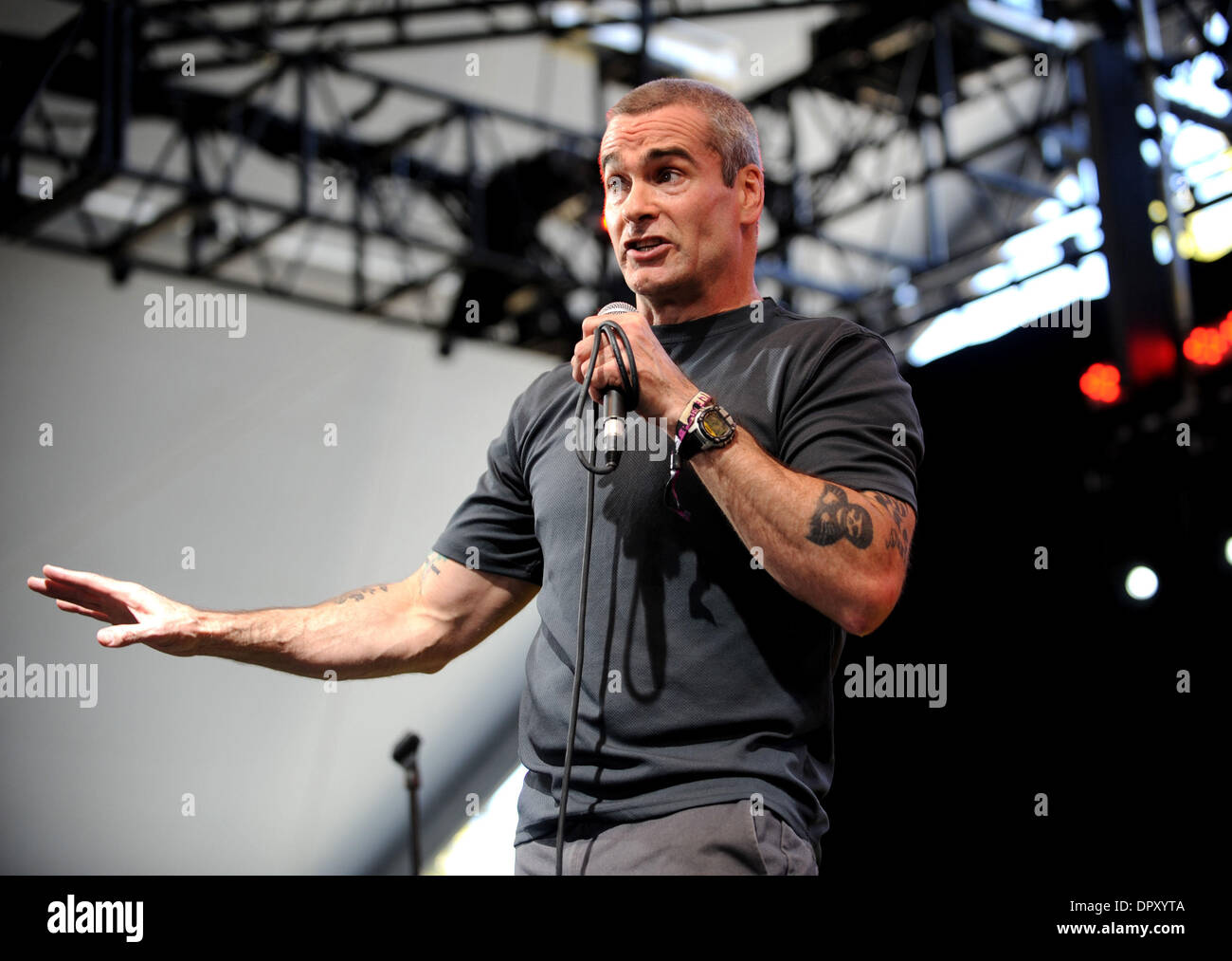 Apr 18, 2009 - Indio, California, USA - Singer HENRY ROLLINS performs ...