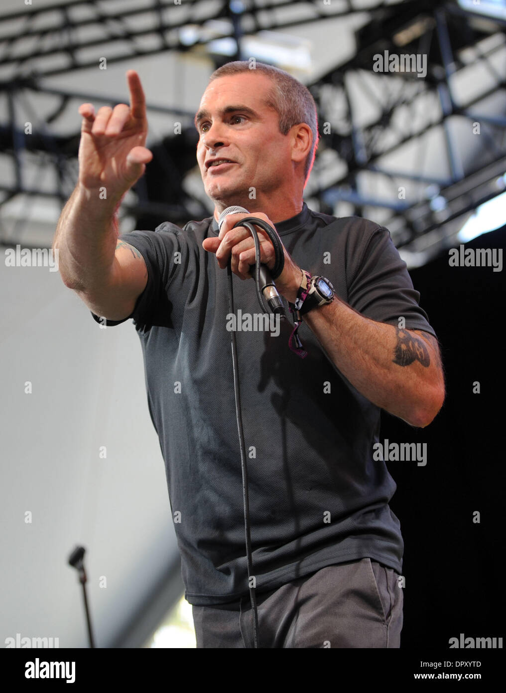 Apr 18, 2009 - Indio, California, USA - Singer HENRY ROLLINS performs ...