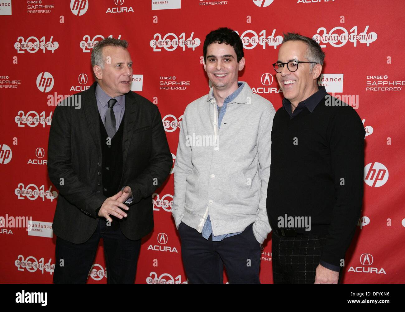 Park City, UT, USA. 16th Jan, 2014. Paul Reiser, Damien Chazelle, John ...