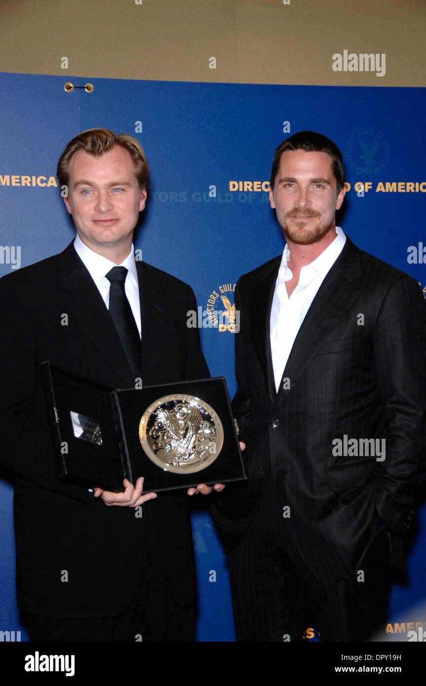 Christopher Nolan and Christian Bale during the 61st Annual Directors ...