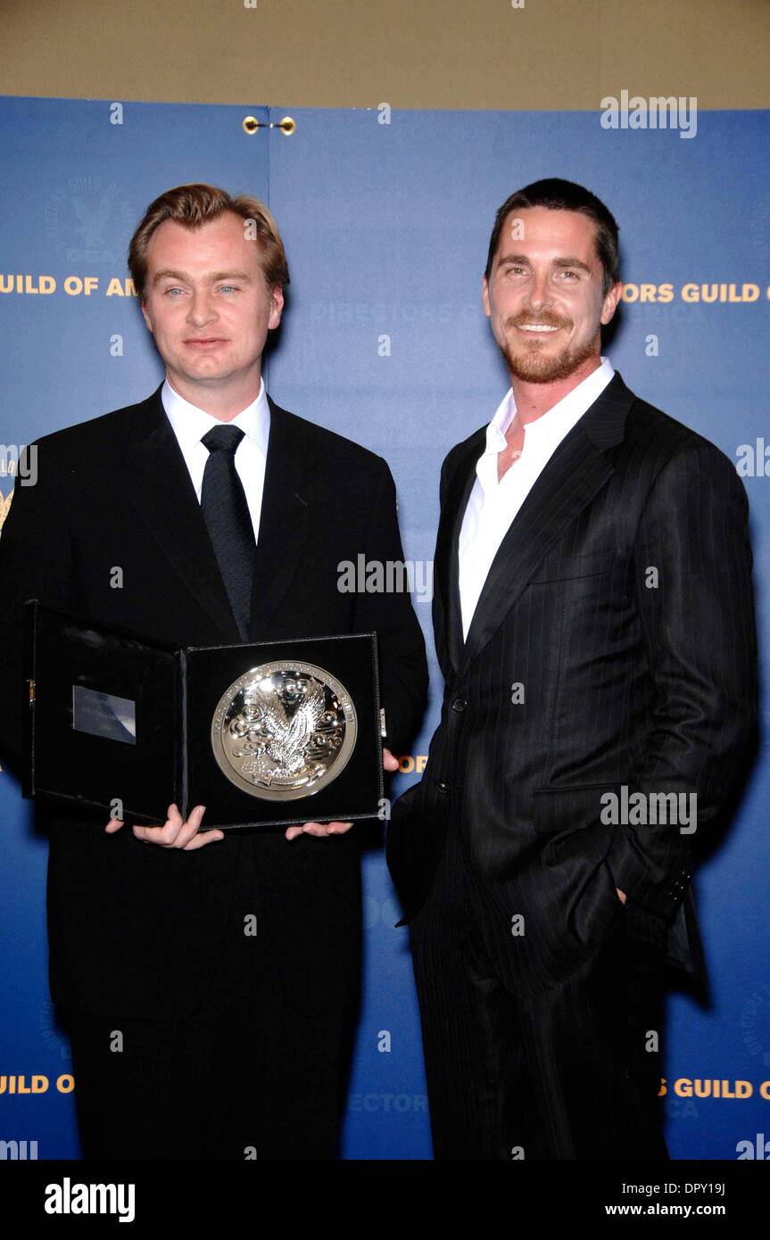 Christopher Nolan and Christian Bale during the 61st Annual Directors ...