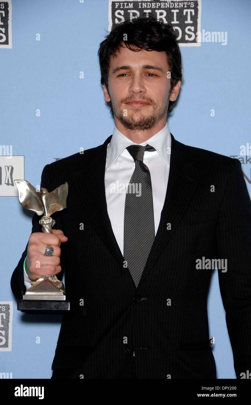 James Franco during the Film Independent's 2009 Spirit Awards, held on ...