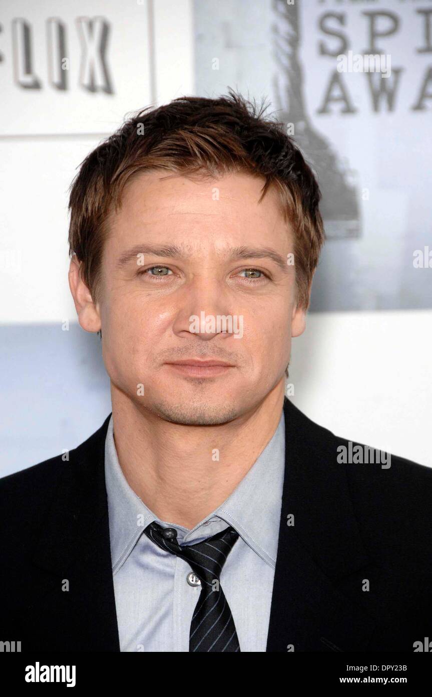 Jeremy Renner during the Film Independent's 2009 Spirit Awards, held on ...
