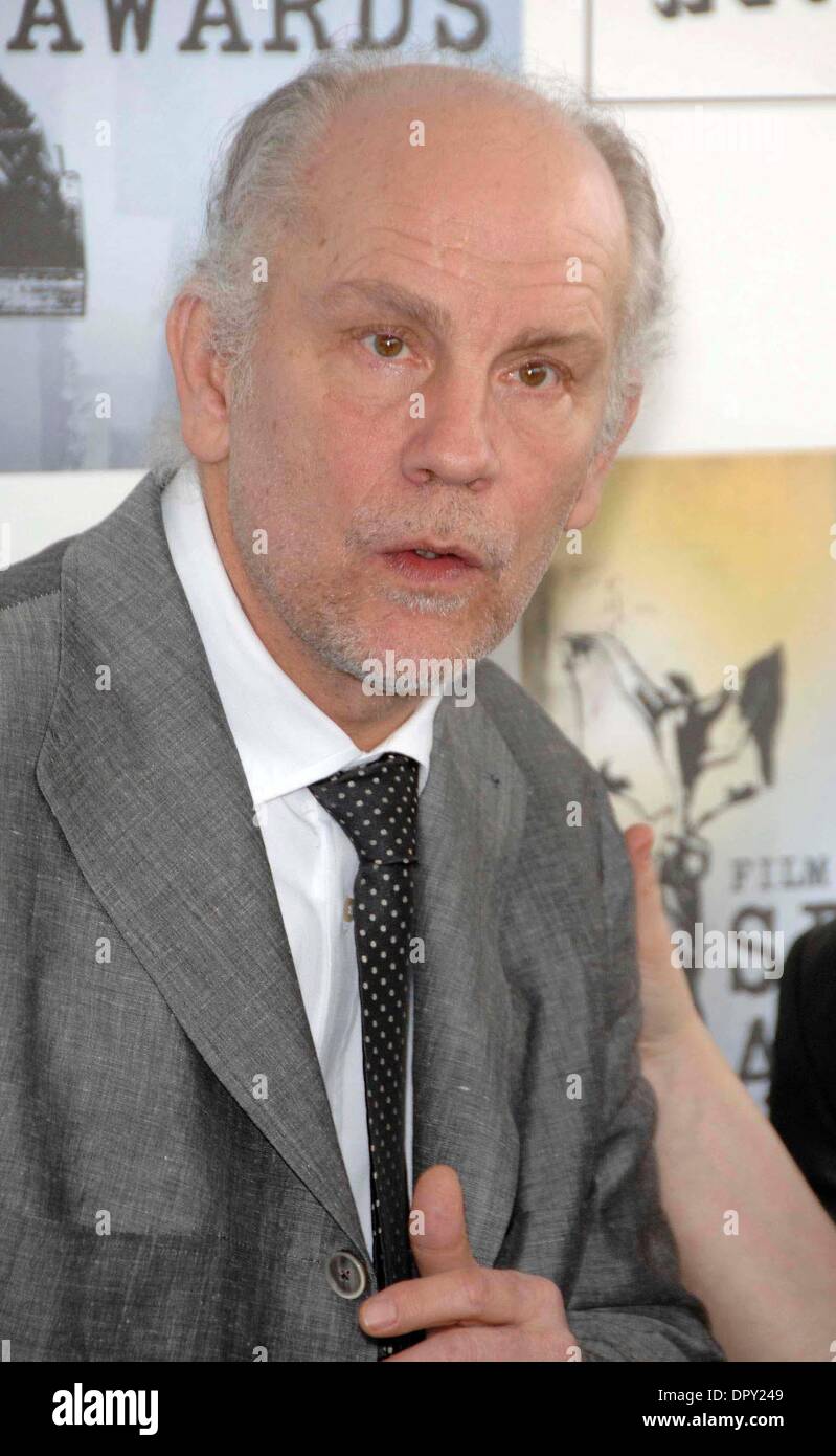 John Malkovich during the Film Independent's 2009 Spirit Awards, held ...