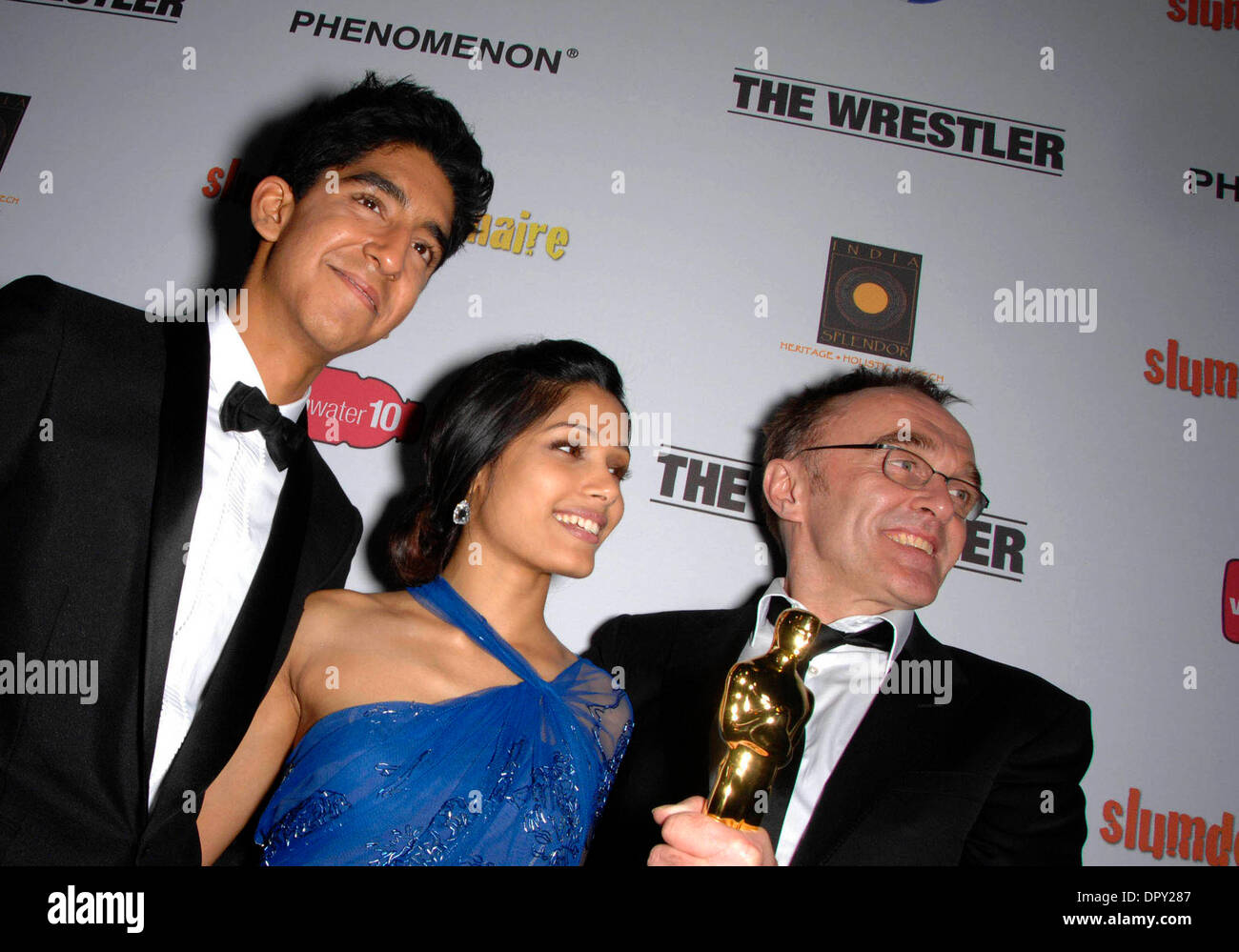 Dev Patel, Freida Pinto and Danny Boyle during the Fox Searchlight's ... Dev Patel, Freida Pinto and Danny Boyle during the Fox Searchlight's ...
