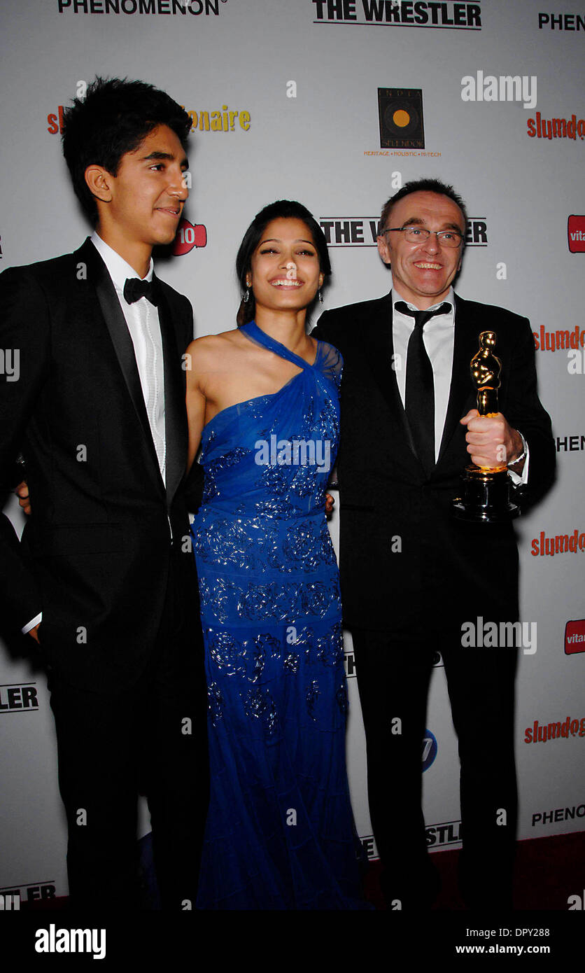 Dev Patel, Freida Pinto and Danny Boyle during the Fox Searchlight's ... Dev Patel, Freida Pinto and Danny Boyle during the Fox Searchlight's ...