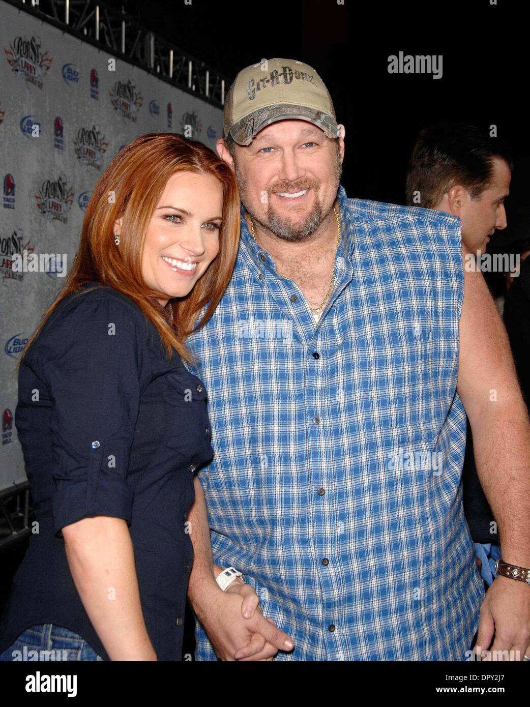 Cara Whitney and Larry the Cable Guy during the Comedy Central Roast of ...