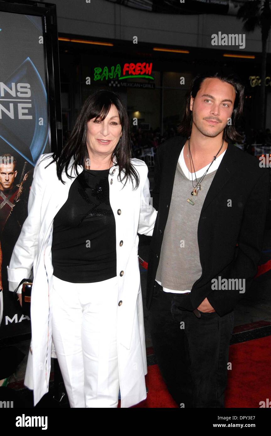 ANJELICA HUSTON NEPHEW JACK HUSTON during the premiere of the new movie ...