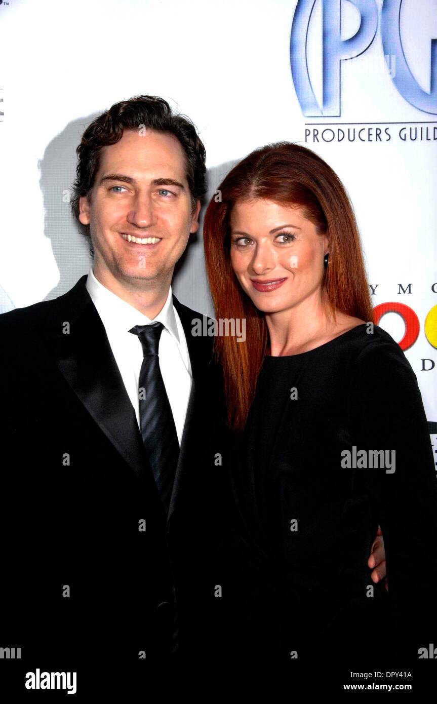 Daniel Zelman and Debra Messing during the 2009 Producer Guild Awards ...