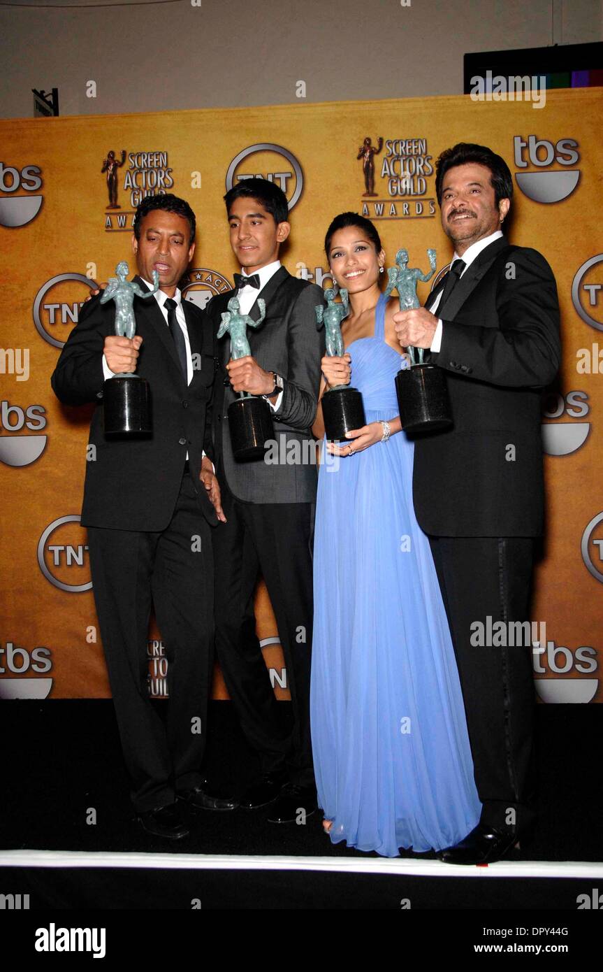 Slumdog Millionaire cast during the 15th Annual Screen Actors Guild ...