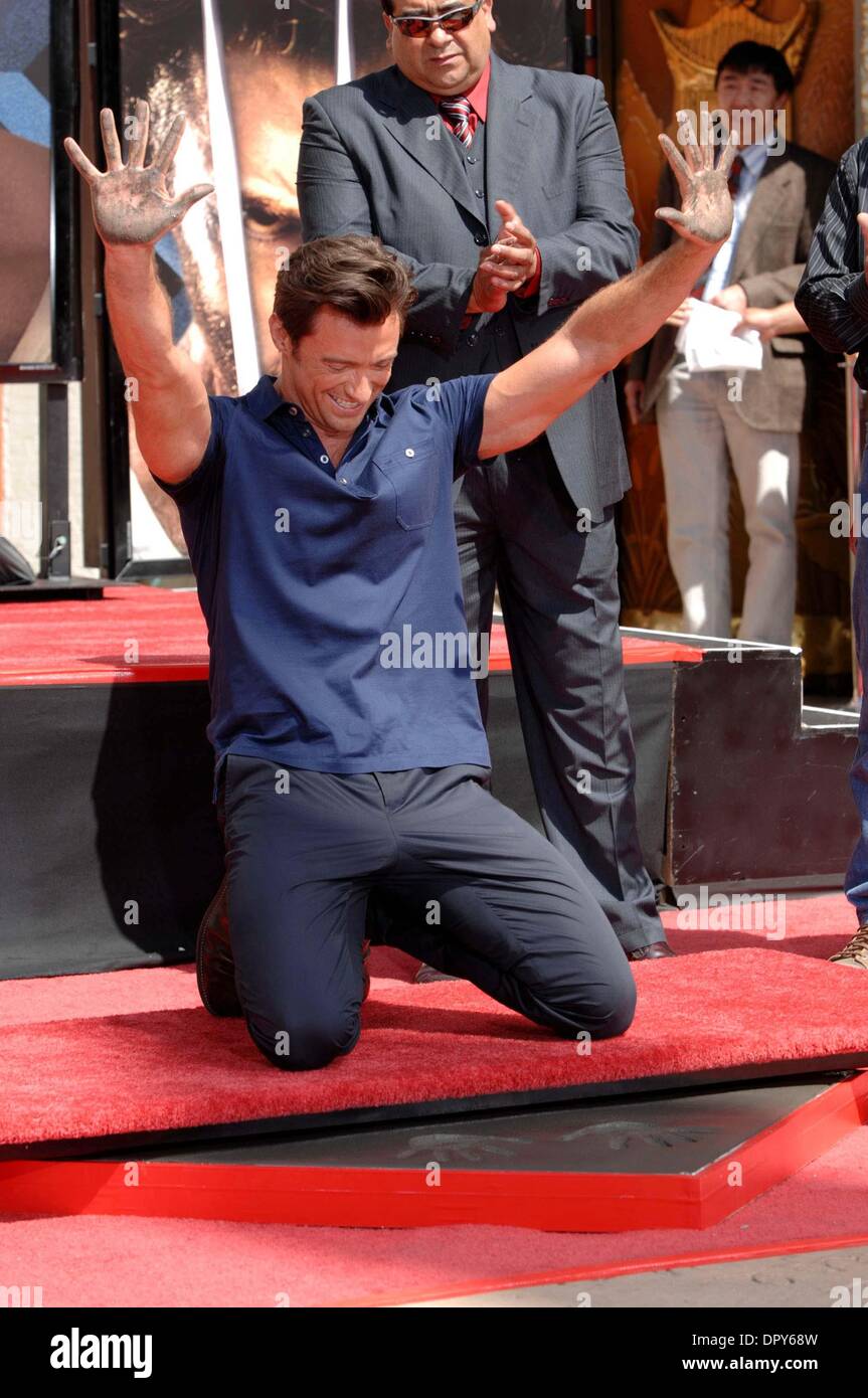 HUGH JACKMAN during a Hand and Footprint Ceremony in honor of HUGH ...