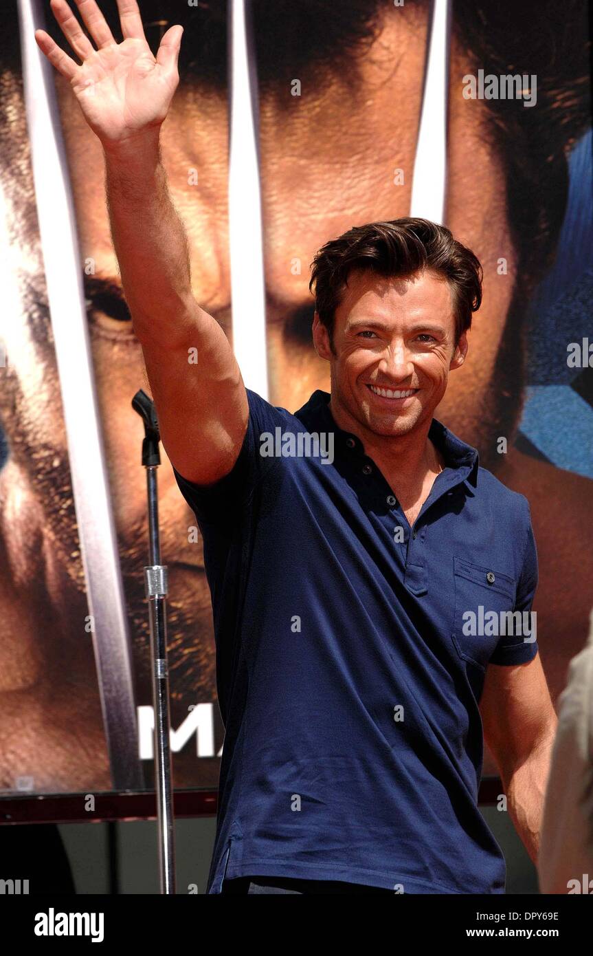 HUGH JACKMAN during a Hand and Footprint Ceremony in honor of HUGH ...
