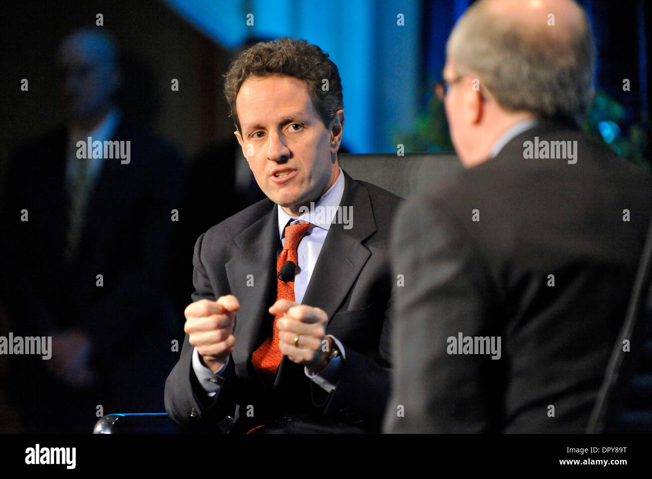 Us treasury secretary timothy geithner during hi-res stock photography ...
