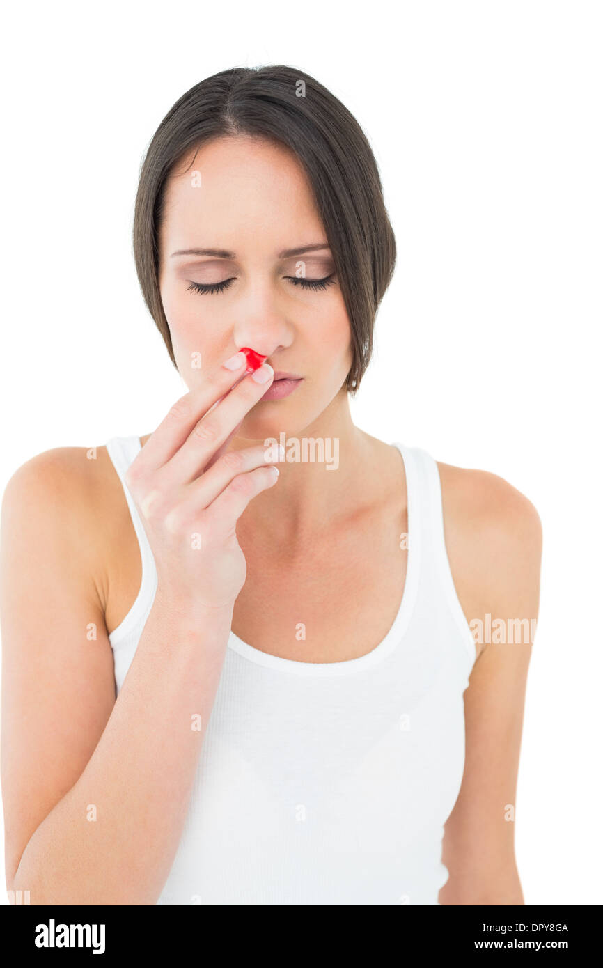 Red nose young woman hi-res stock photography and images - Alamy