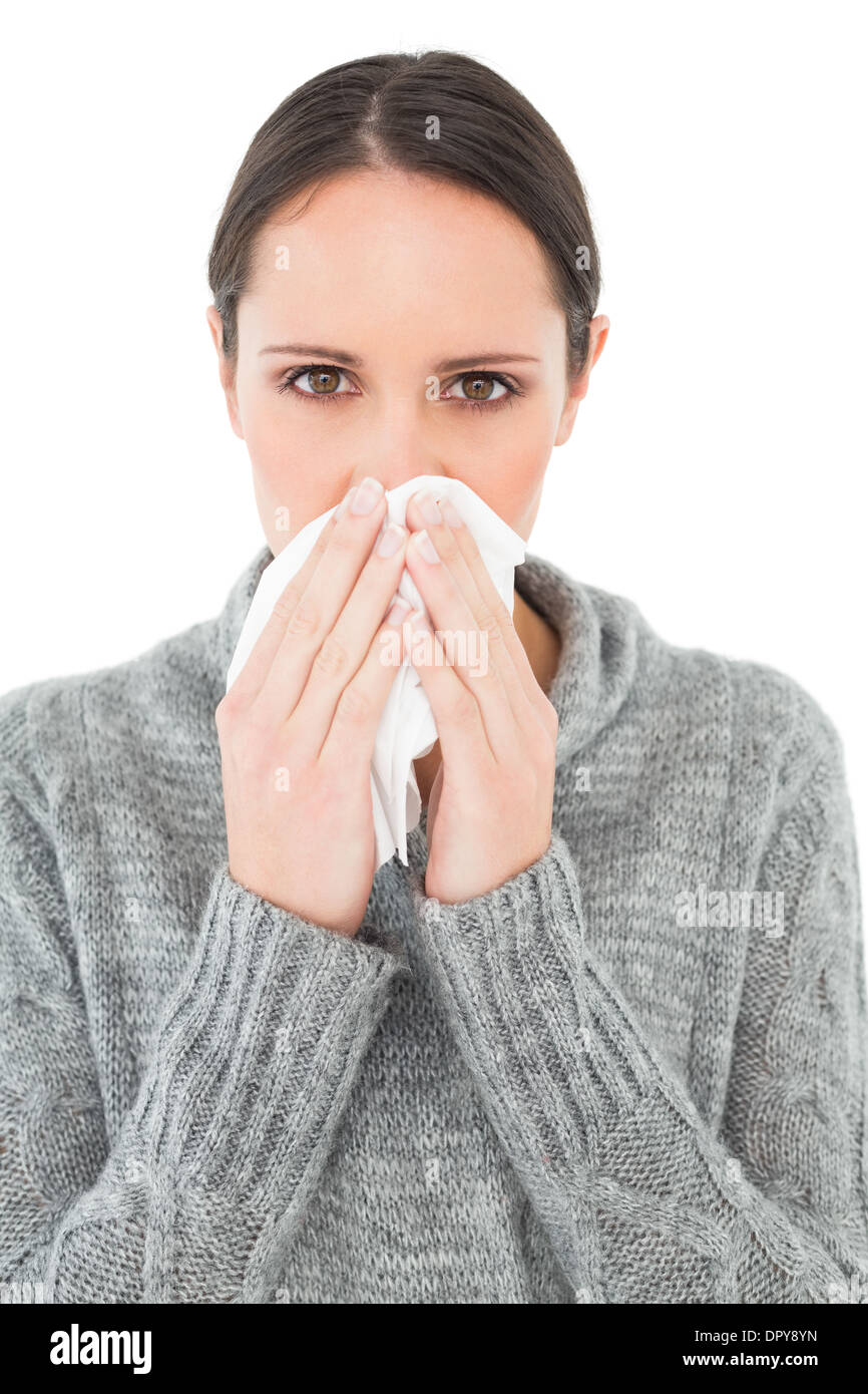 Suffering from a cold woman hi-res stock photography and images - Alamy