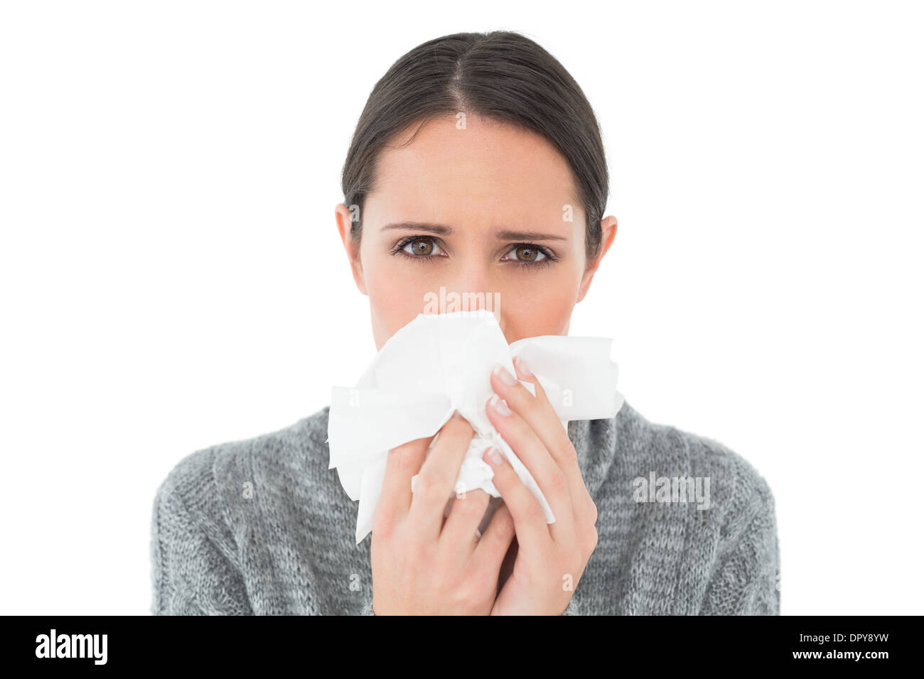 Suffering from a cold woman hi-res stock photography and images - Alamy