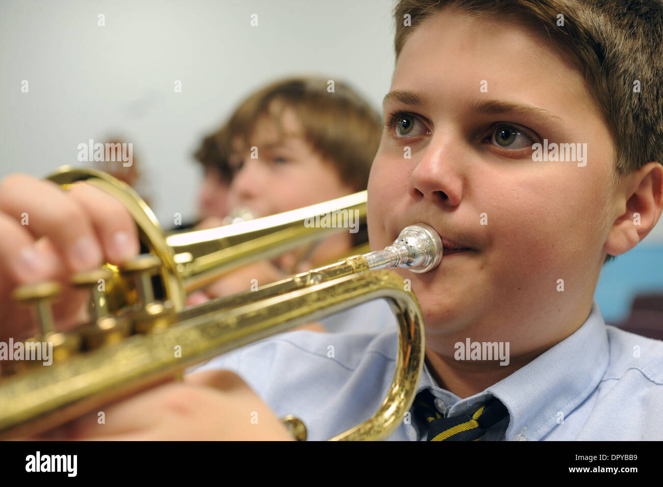 Middle school band class hi-res stock photography and images - Alamy