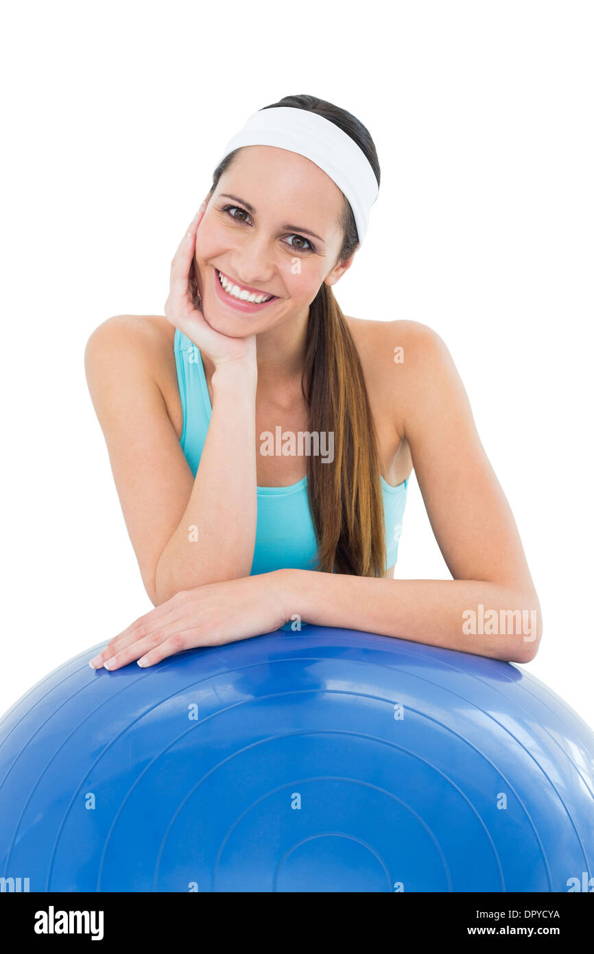 Isolated brown hair fitness woman hi-res stock photography and images ...