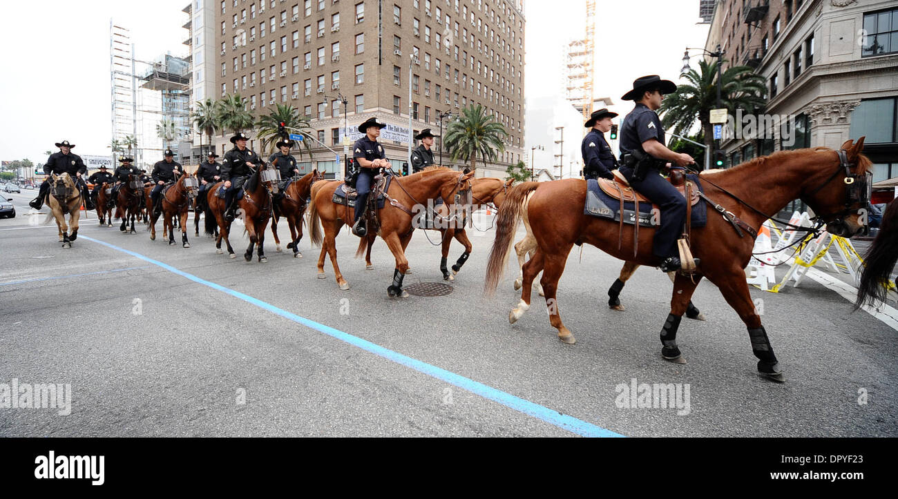 Mar 21, 2009 - Hollywood, California, USA - Mounty Police on gurad ...