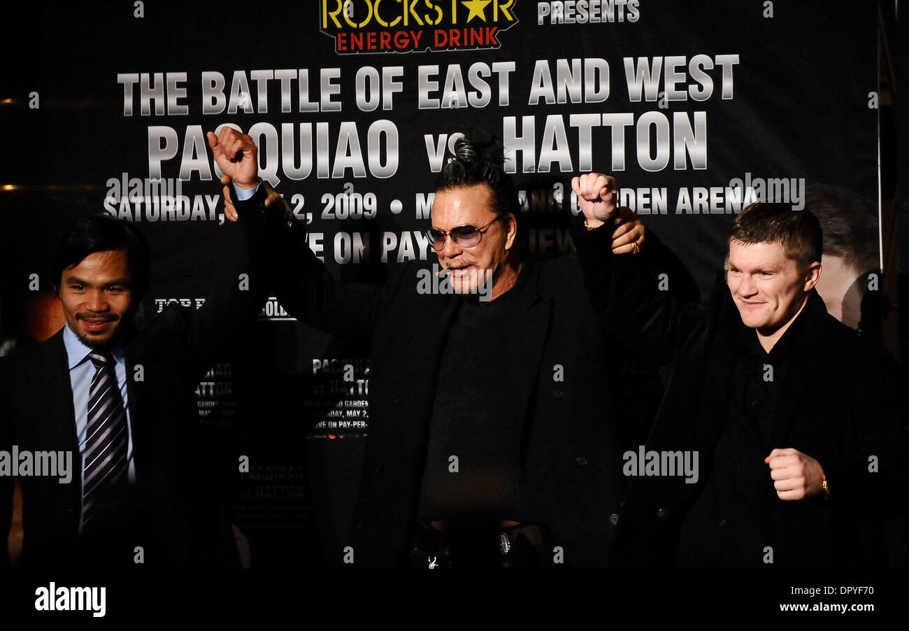 Mar 31, 2009 - Hollywood, California, USA - MANNY PACQUAIO, MICKEY ...