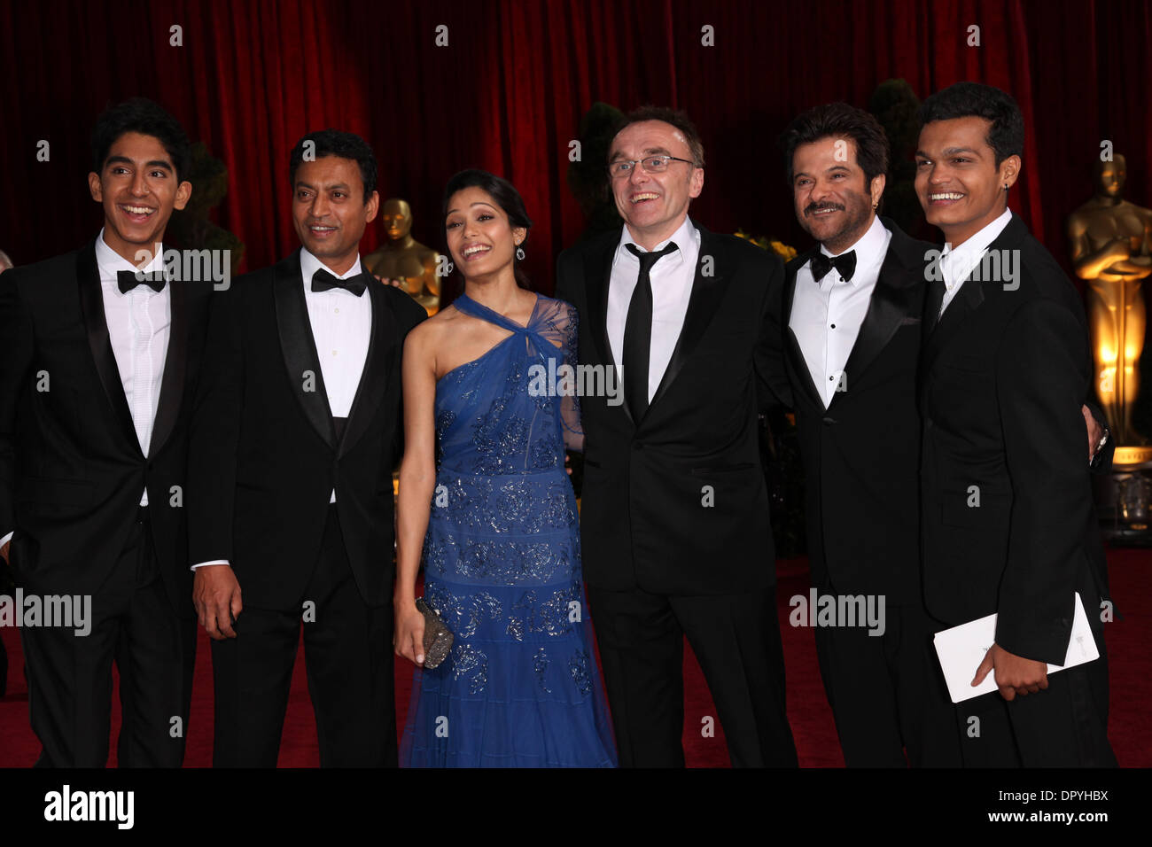 Feb 22, 2009 - Hollywood, California, USA - he cast of ''Slumdog ...