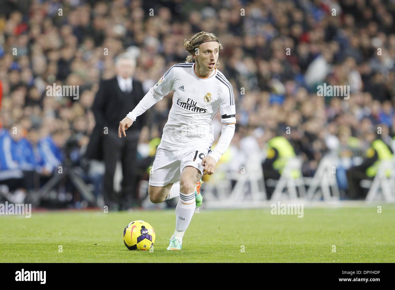 Barcelona, Spain. 6th Jan, 2014. Luka Modric (Real) Football / Soccer ...