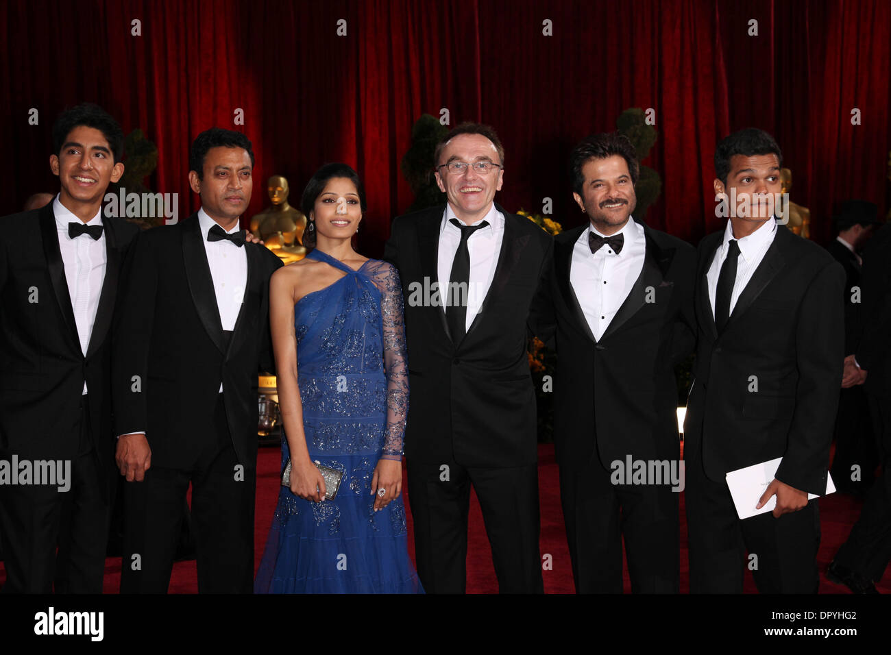 Feb 22, 2009 - Hollywood, California, USA - he cast of ''Slumdog ...