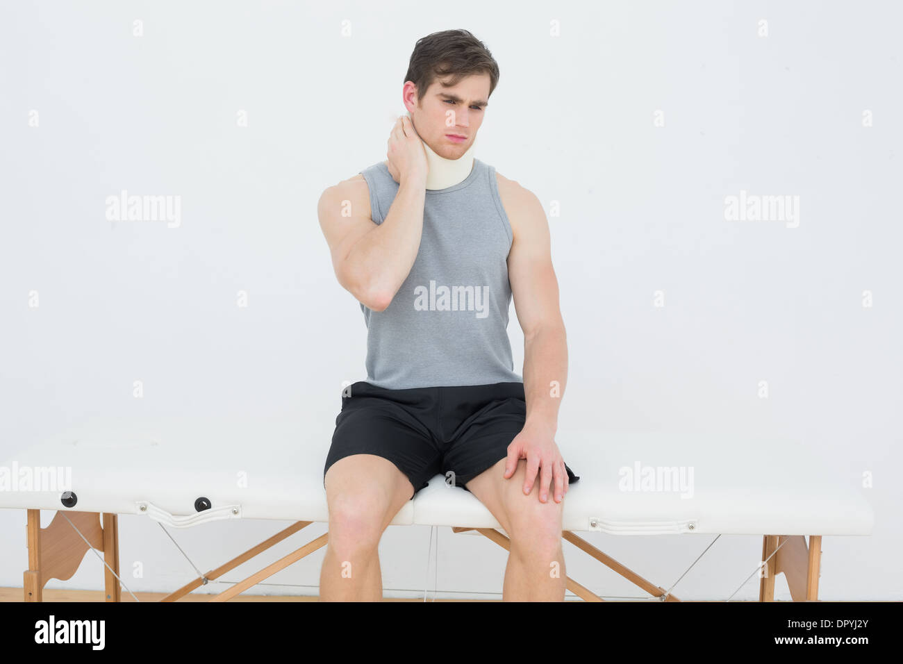 Young man waiting in hospital hi-res stock photography and images - Alamy