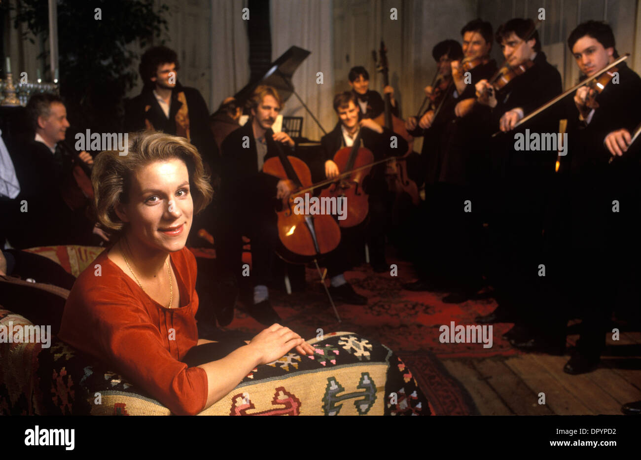 Juliet Stevenson British actress on film set of Truly Madly Deeply ...