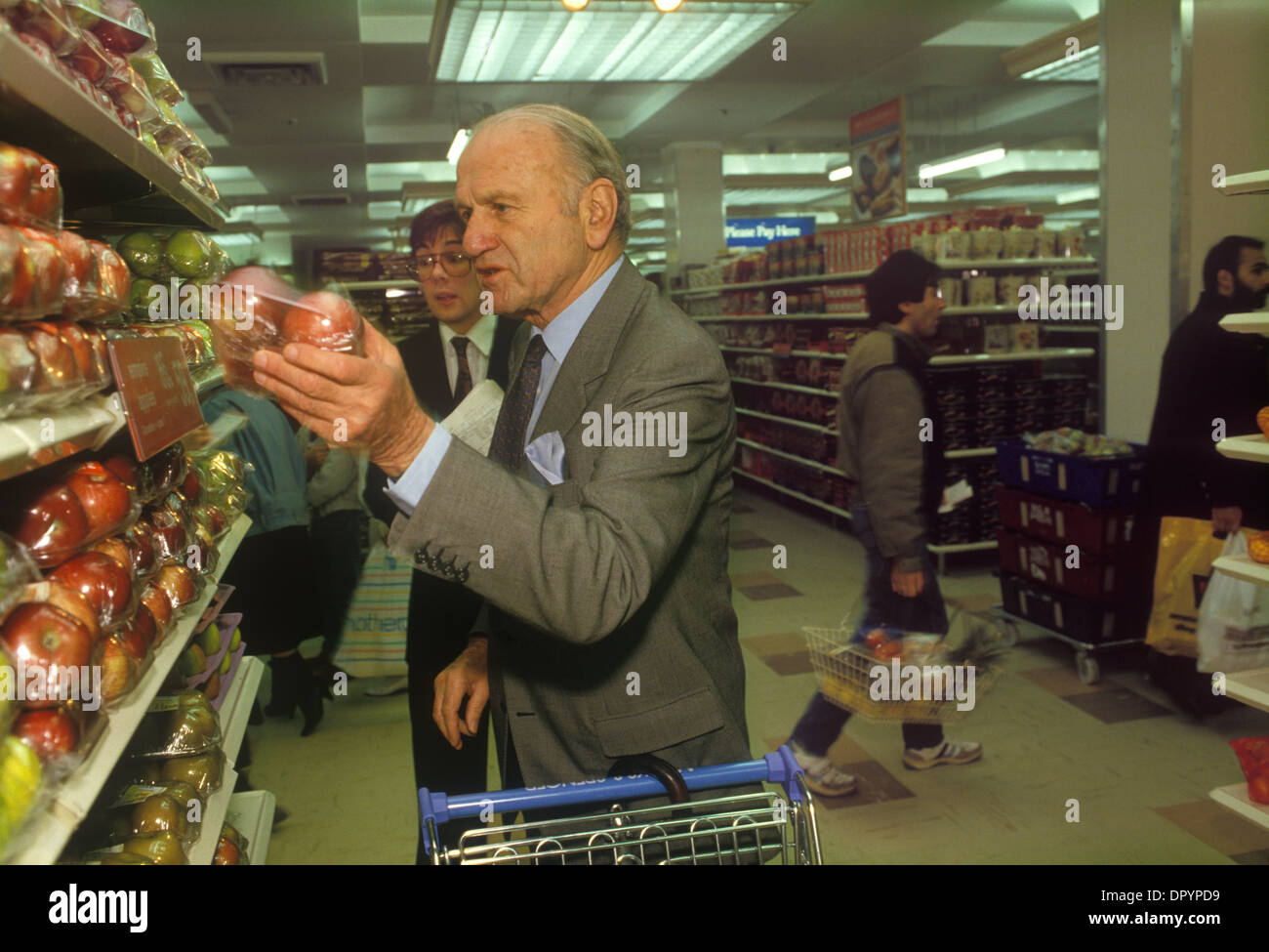 Lord Sieff, portrait Chairman of Marks and Spencers in Oxford Street ...