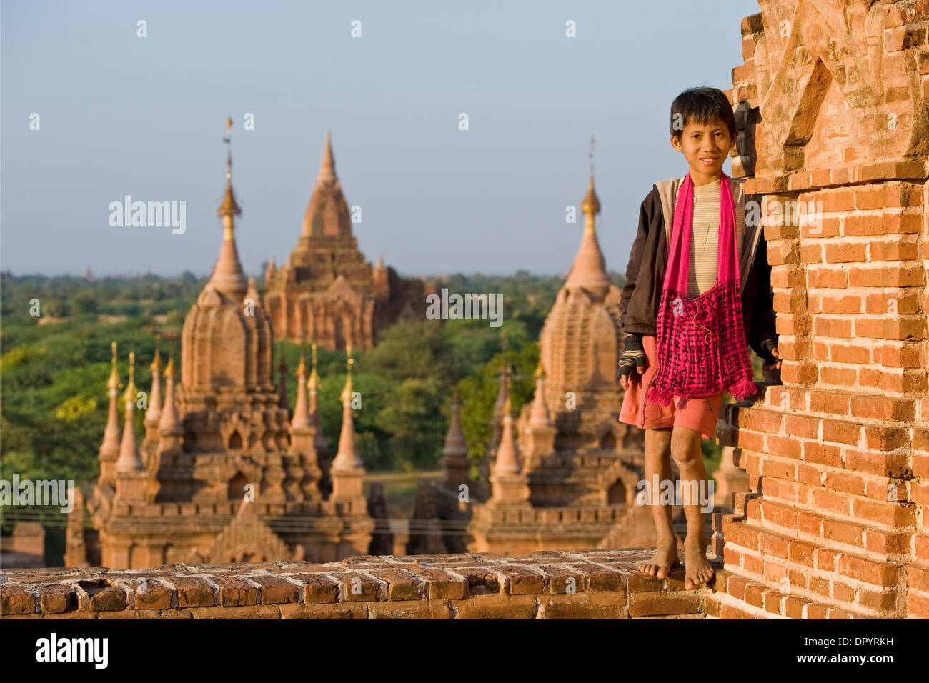 Myanmar, Bagan, boy Stock Photo - Alamy