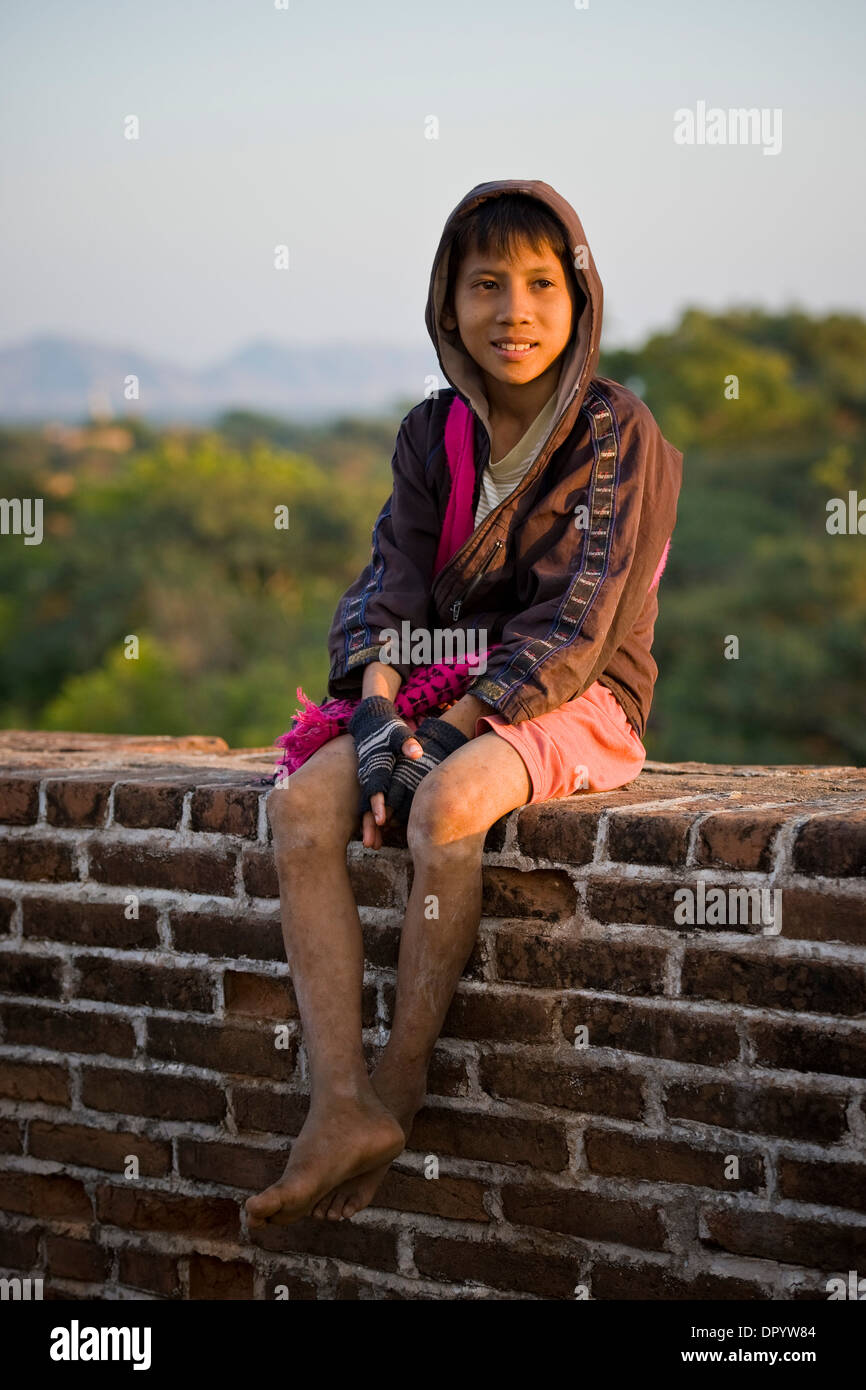 Myanmar, Bagan, boy Stock Photo - Alamy