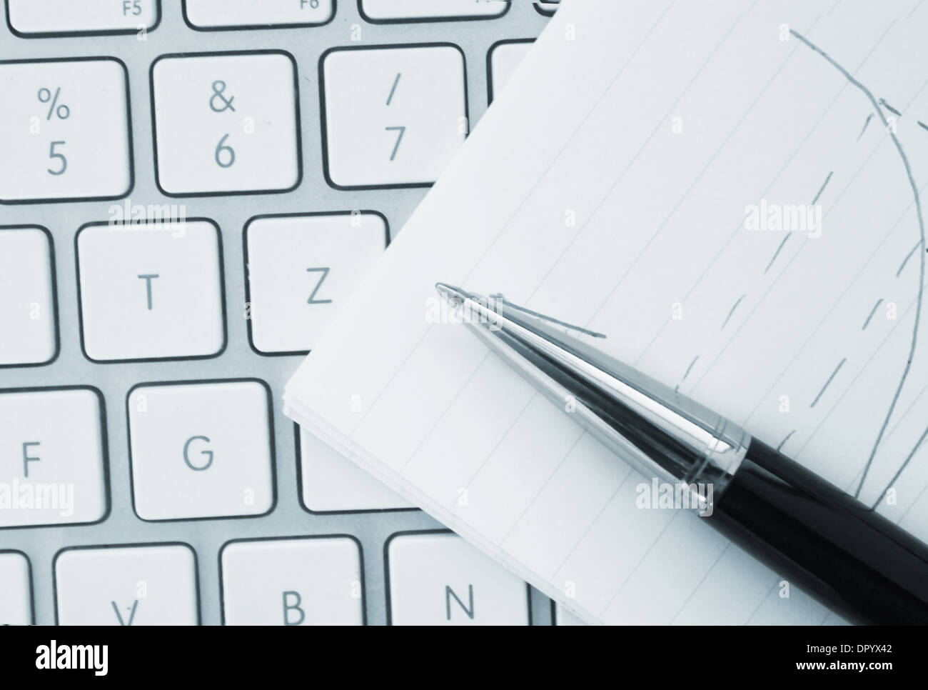 pen with keyboard Stock Photo - Alamy