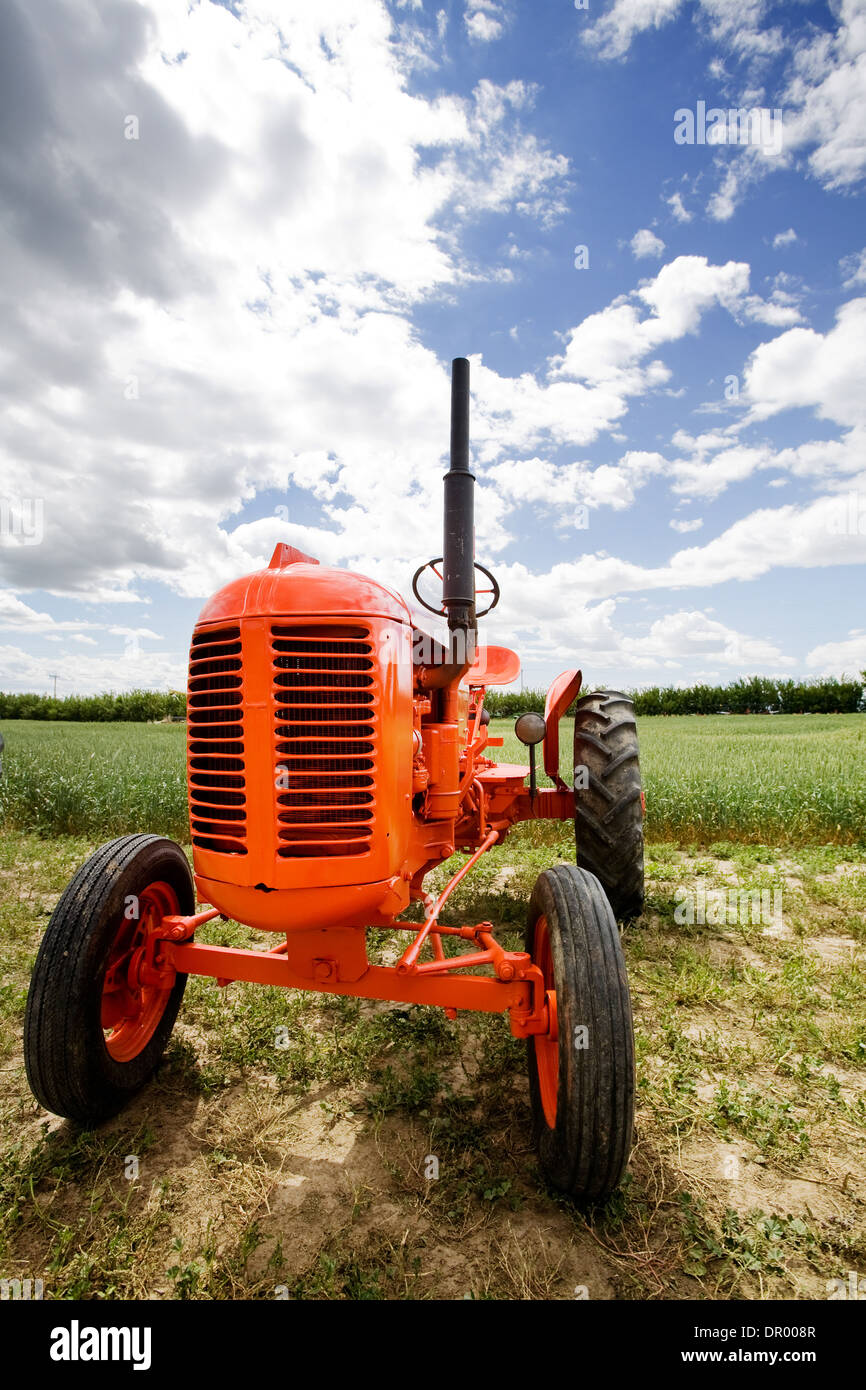 Old Retro Tractor Stock Photo - Alamy