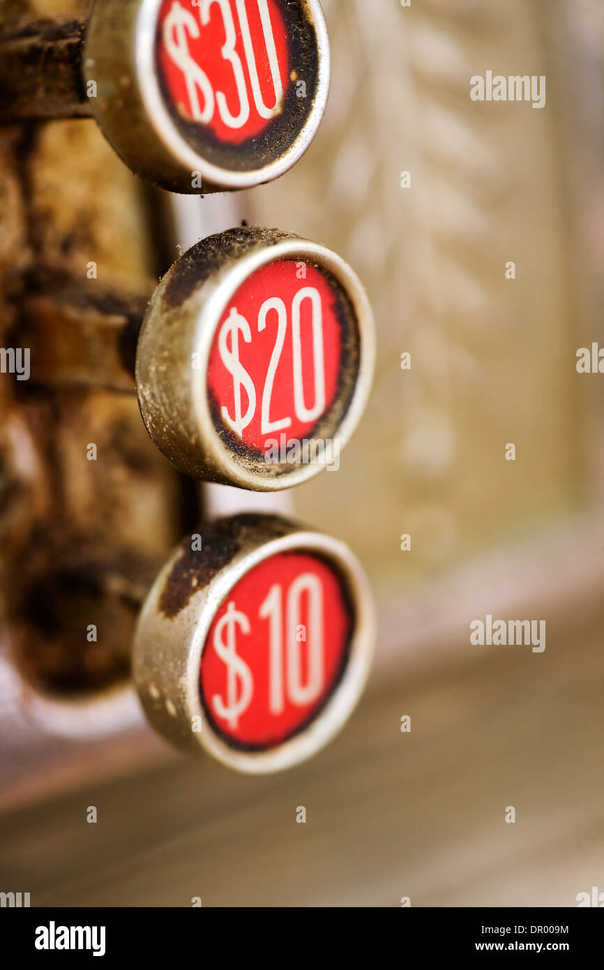 Retro 20 button Stock Photo - Alamy